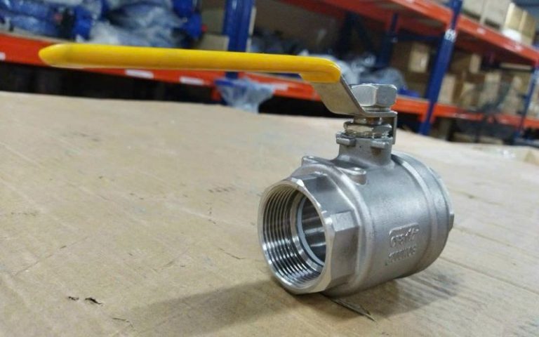 Van bi DN10 3/8'' Phi 17 | Inox 304, nối ren, tay gạt